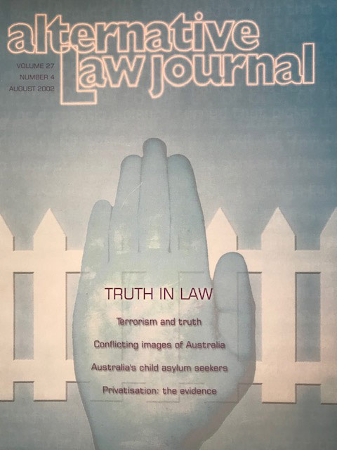 alternative Law journal - Jane Cafarella - Writer
